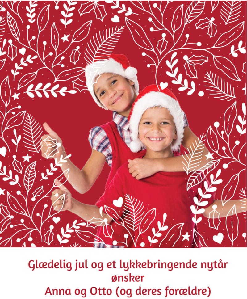 Elektronisk julekort med eget foto