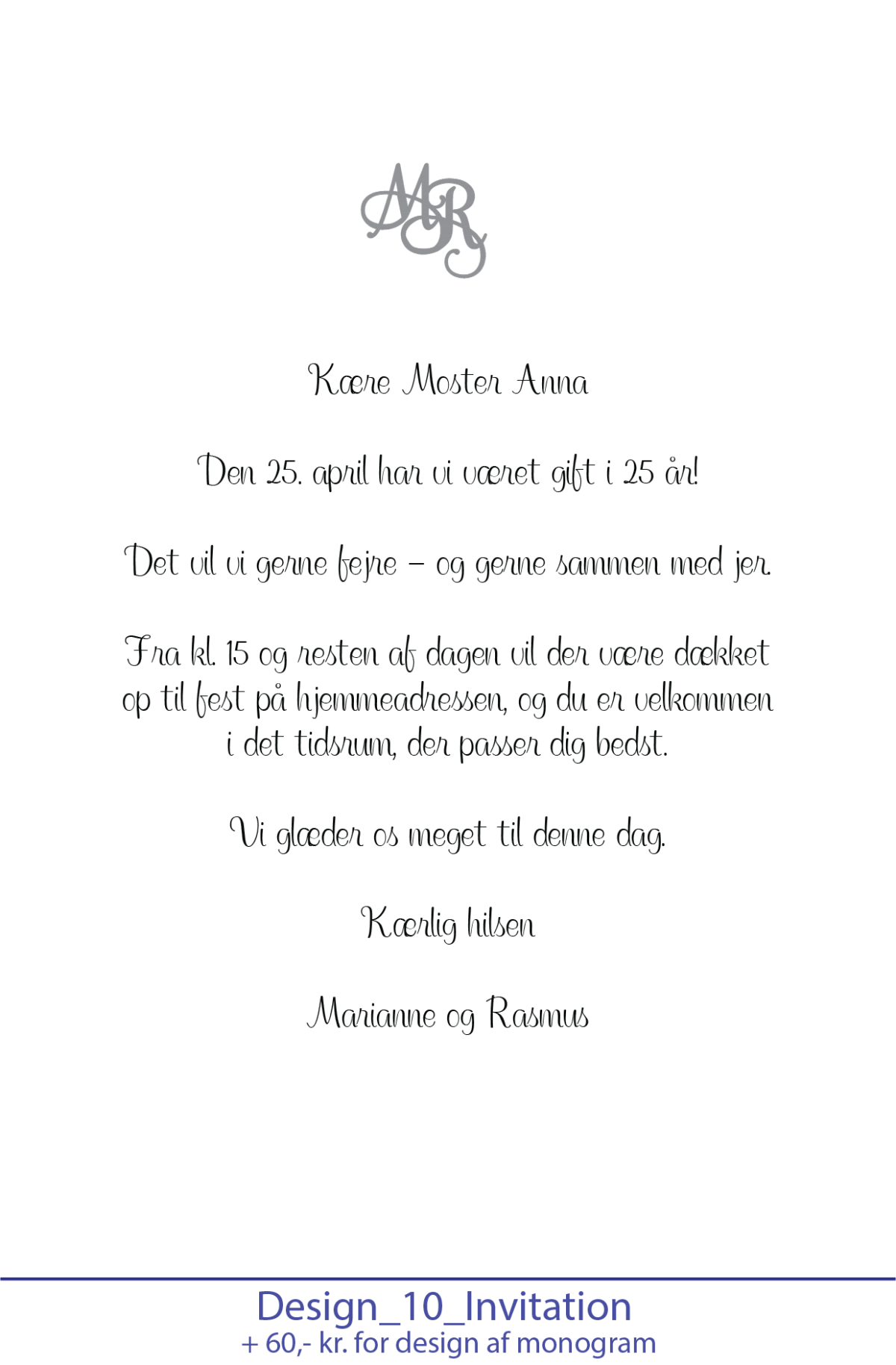 Se udvalg af tekstopsætning til indbydelser/invitationer her