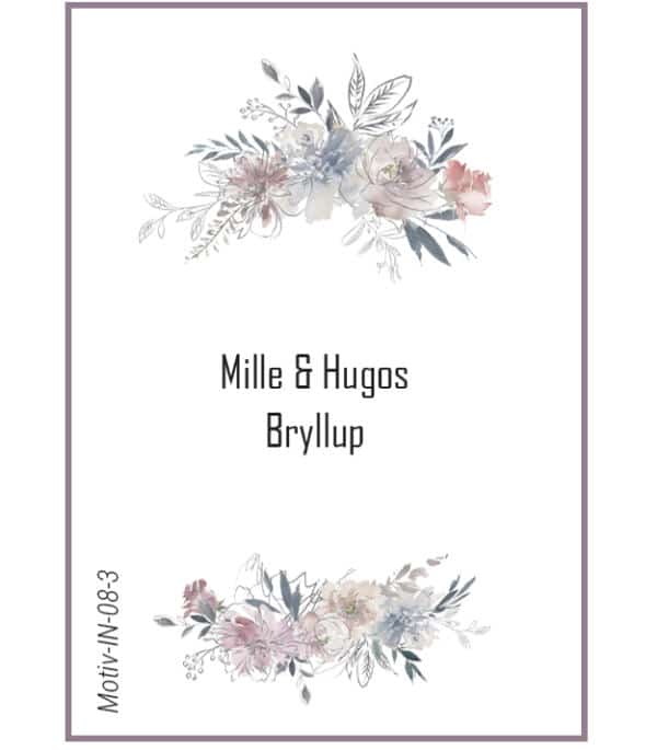 Se disse akvarel invitationer med blomster i støvet rosa/blå ...